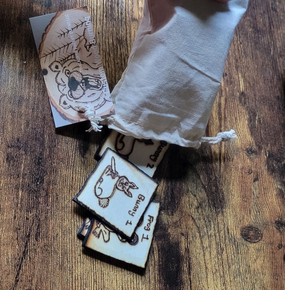 Kids Wood Buddy Match Game Woodland Animals Themed - Etsy