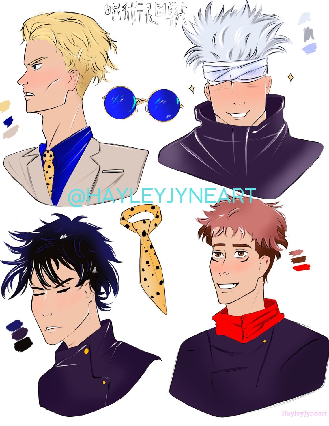 Jujustu Kaisen/ Nananmi Kento/ Gojo Satoru/ Megumi Fushiguro/yuji ...