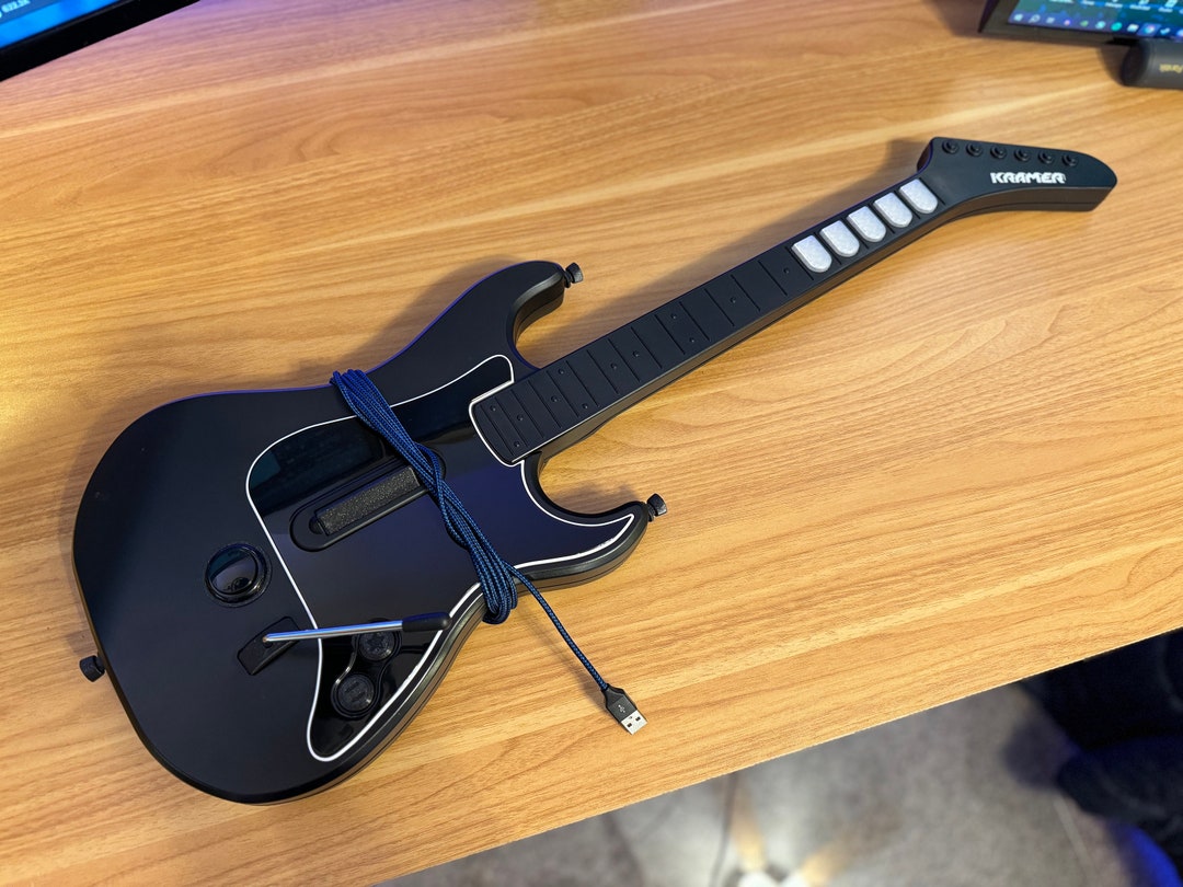 Kramer RGB Mech Fret Arduino Guitar for Clone Hero W/ Arcade Button - Etsy