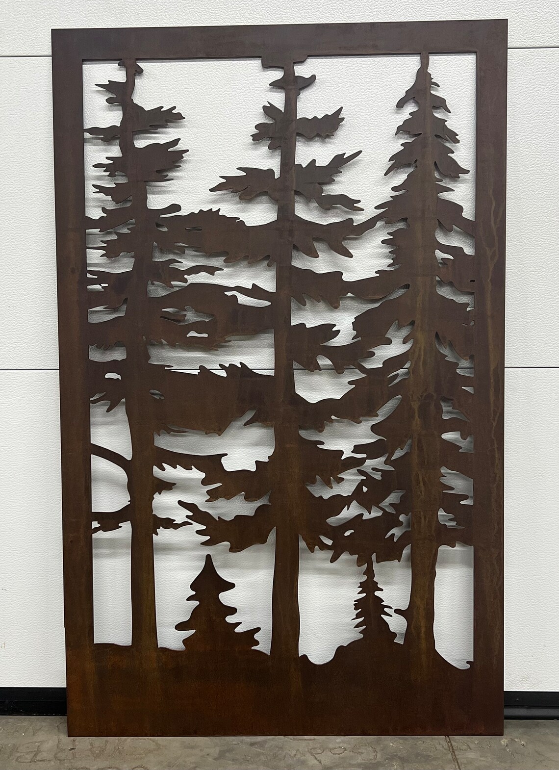 Decorative Rustic Metal Panel, Metal Panel Insert, Wildlife Scenery ...