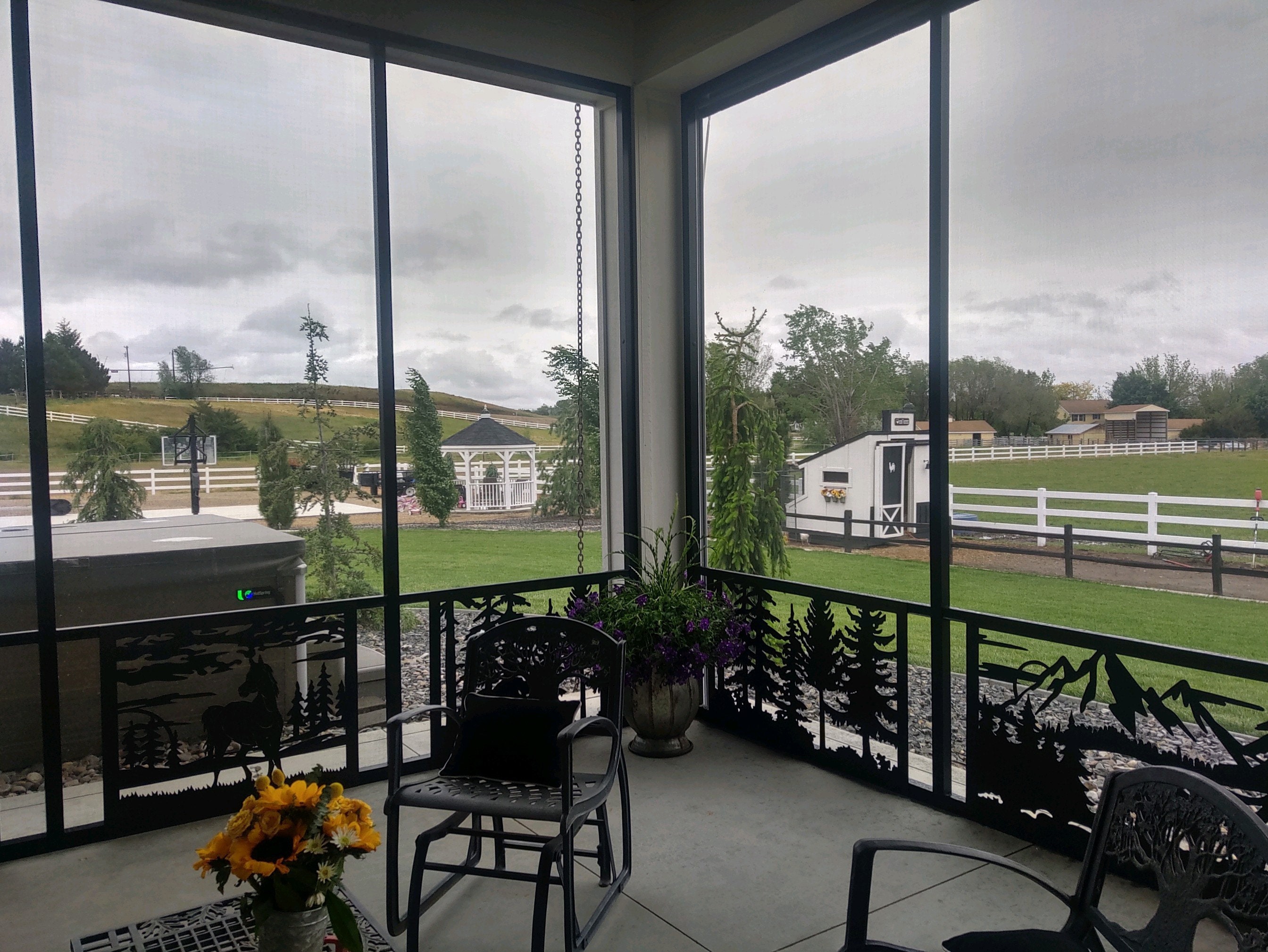 Decorative Rustic Metal Panel Metal Panel Insert Wildlife - Etsy