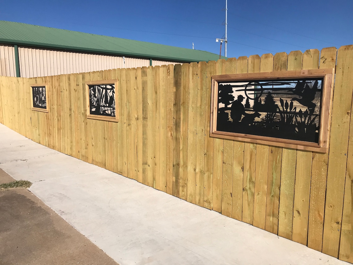 Decorative Rustic Metal Panel Metal Panel Insert Wildlife - Etsy