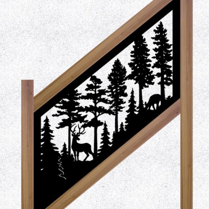 Metal Tree Stair Railing - Etsy