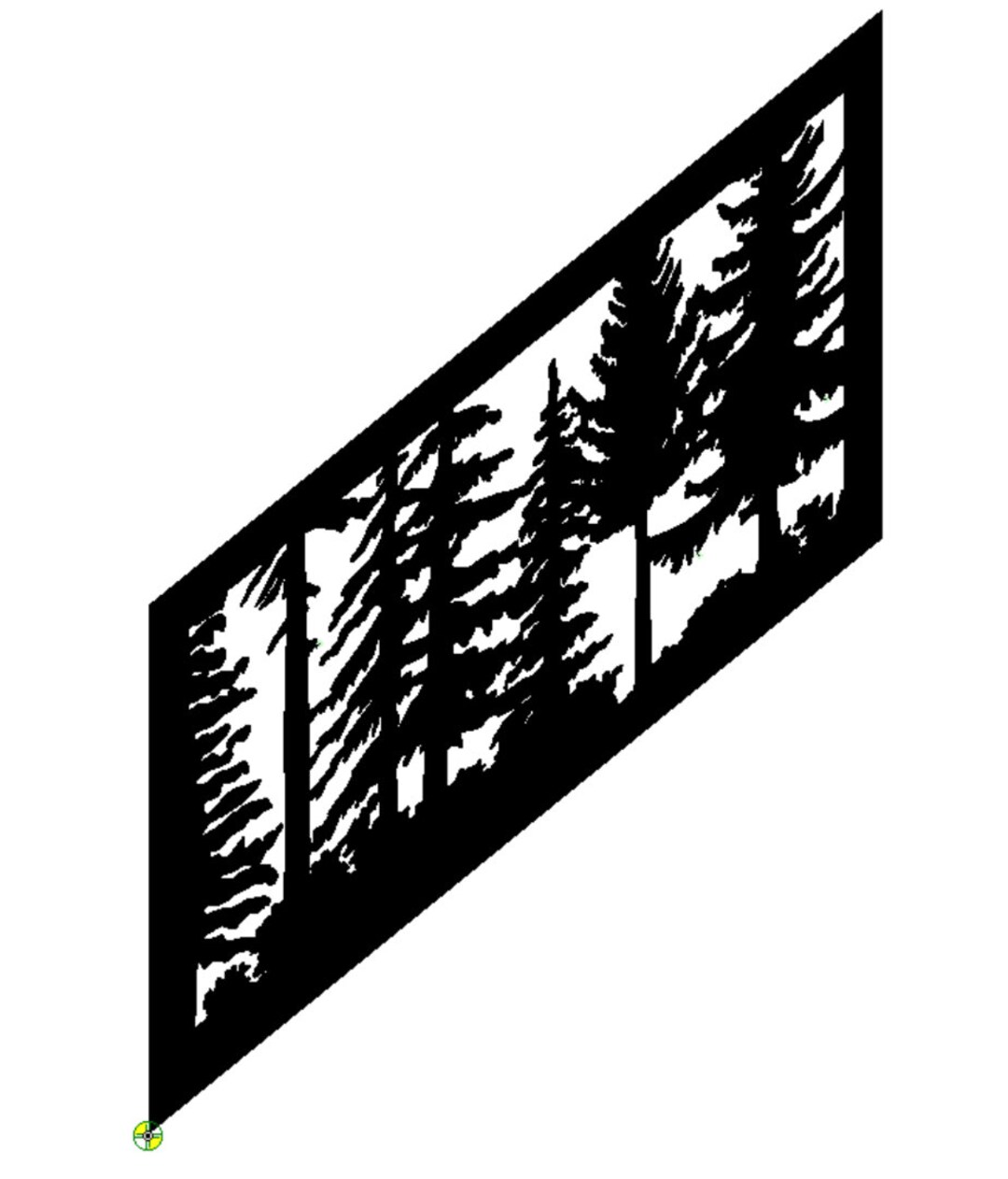 Decorative Rustic Metal Panel, Metal Panel Insert, Wildlife Scenery ...