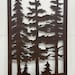 Decorative Rustic Metal Panel, Metal Panel Insert, Wildlife Scenery ...