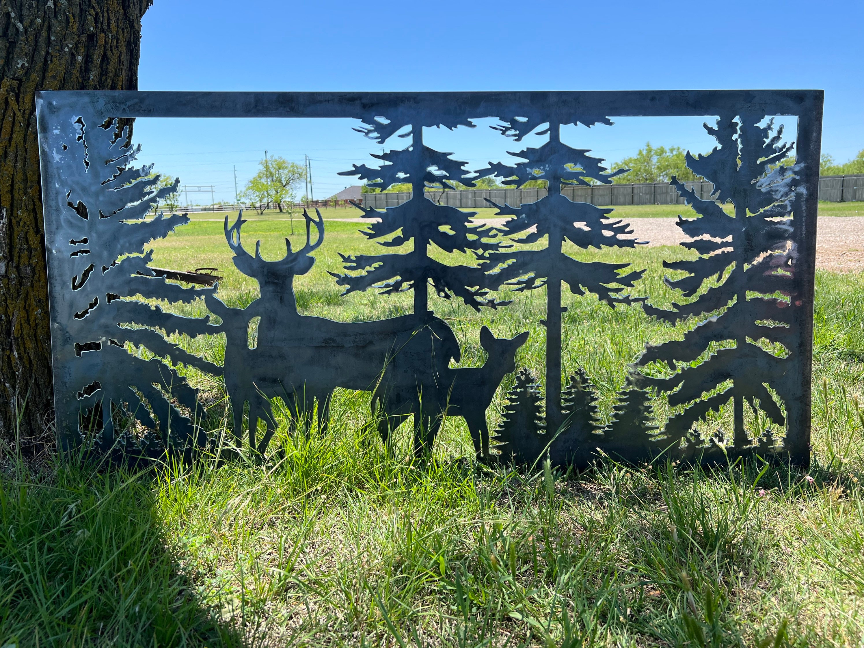 Decorative Rustic Metal Panel Metal Panel Insert Wildlife - Etsy