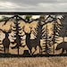Decorative Rustic Metal Panel, Metal Panel Insert, Wildlife Scenery ...