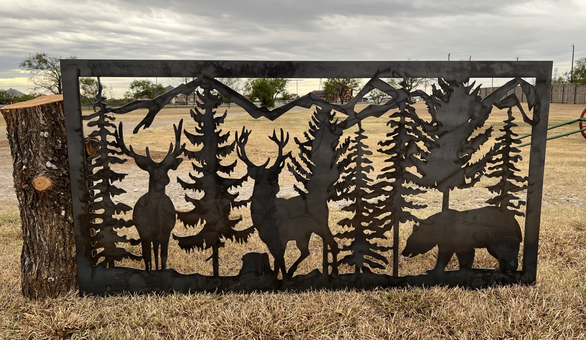 Decorative Rustic Metal Panel Metal Panel Insert Wildlife - Etsy