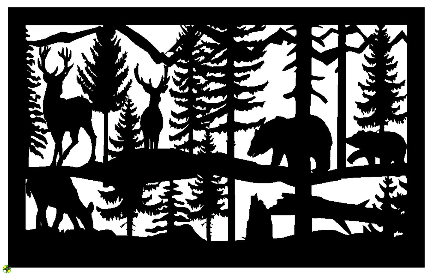 Decorative Rustic Metal Panel Metal Panel Insert Wildlife - Etsy