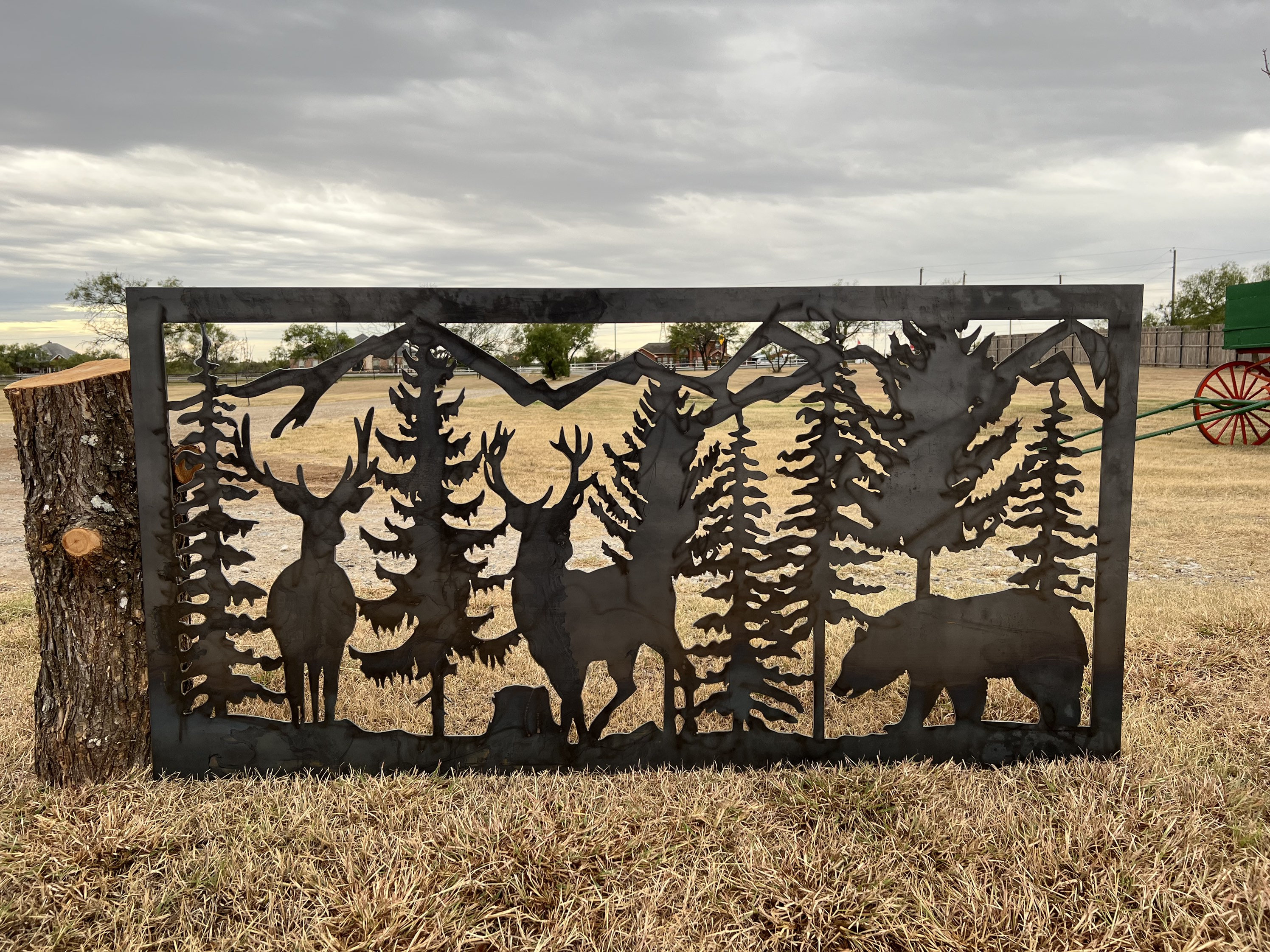 Decorative Rustic Metal Panel Metal Panel Insert Wildlife - Etsy
