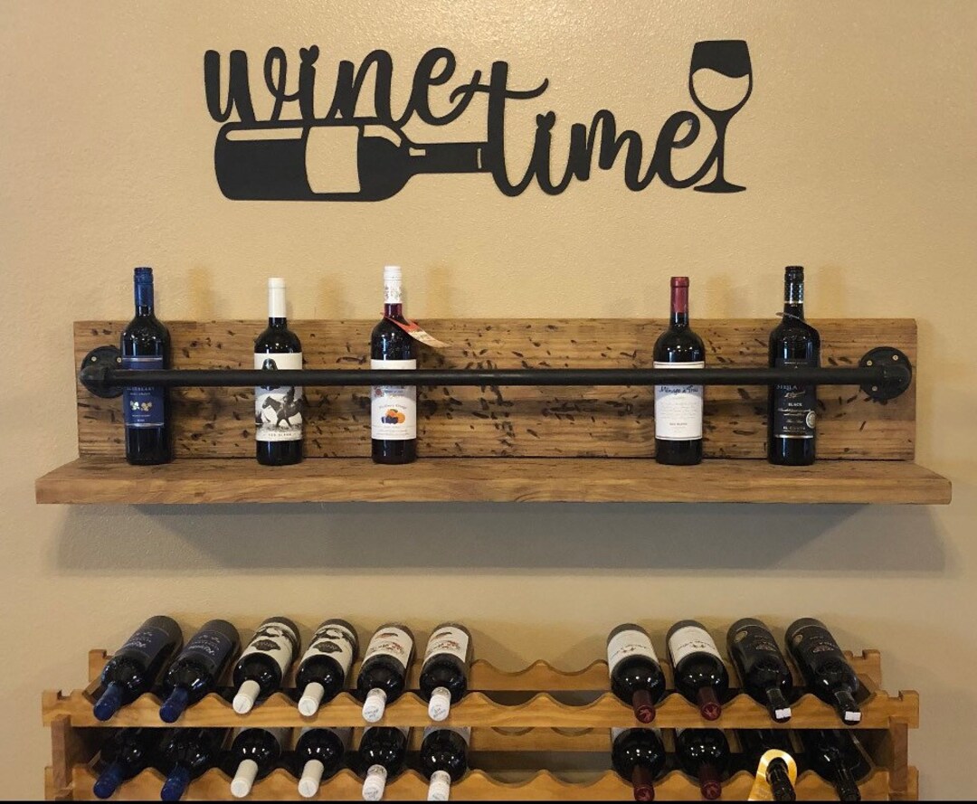 Wine Time Metal Art, Wine Time Metal Sign, Kitchen Decor, Dining Decor ...