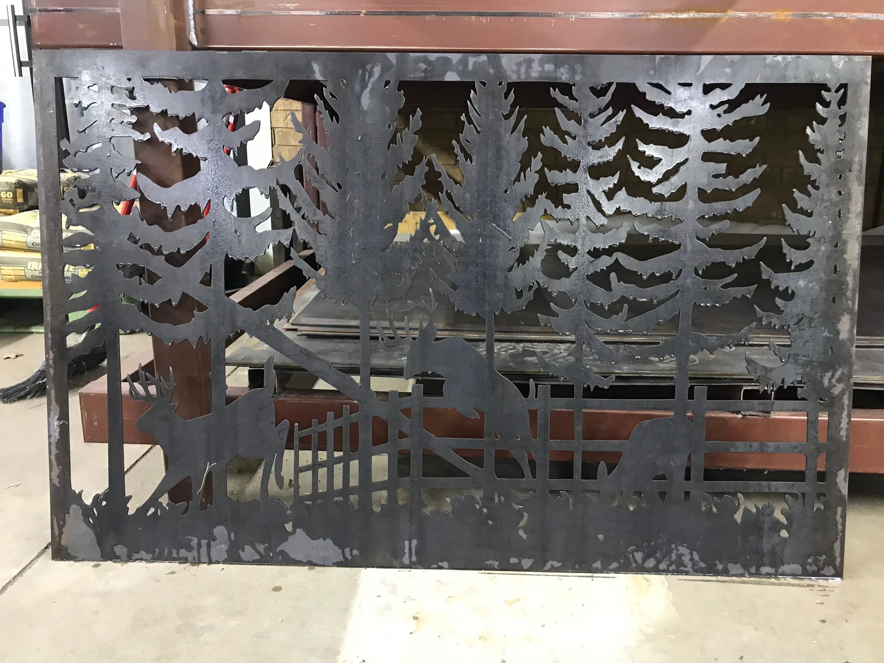 Decorative Rustic Metal Panel Metal Panel Insert Wildlife - Etsy