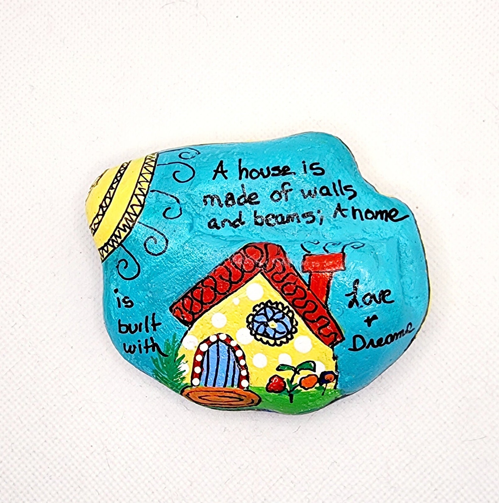 Painted Rock, Sunrise, One Day, Hand Painted Rock, Rock Art, Small Gift ...