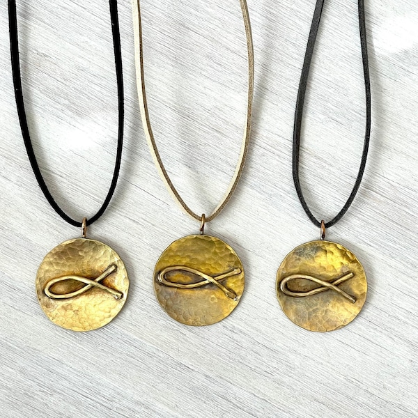 Ichthus Necklace - Etsy