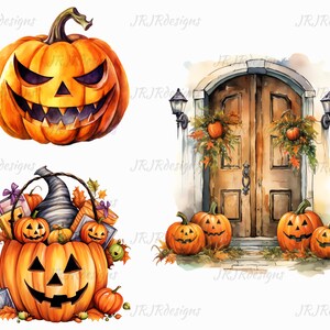 20 Trick or Treat Theme Clipart Bundle | 300 DPI | Watercolor ...