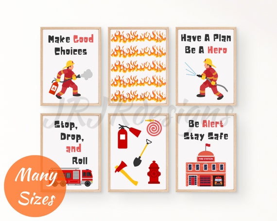 Free Fire Safety Posters For Kids And Teachers