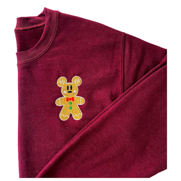 Mickey Gingerbread Embroidery - Etsy