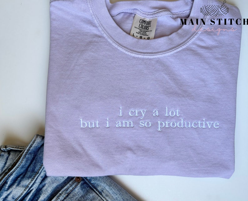 I Cry a Lot but I Am so Productive, TTPD T-shirt, Taylor Swift Inspired ...