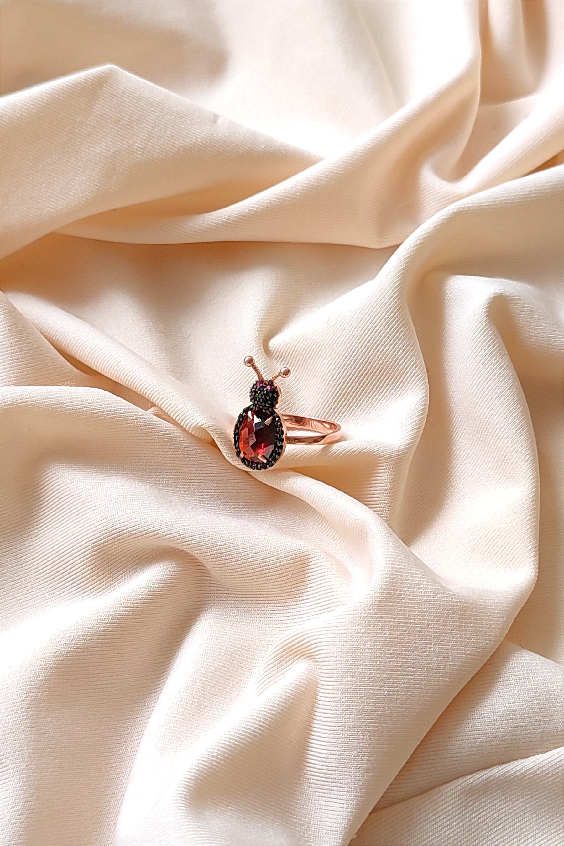 Ladybug Ring Ladybird Ring Ladybug Jewelry Ladybird - Etsy