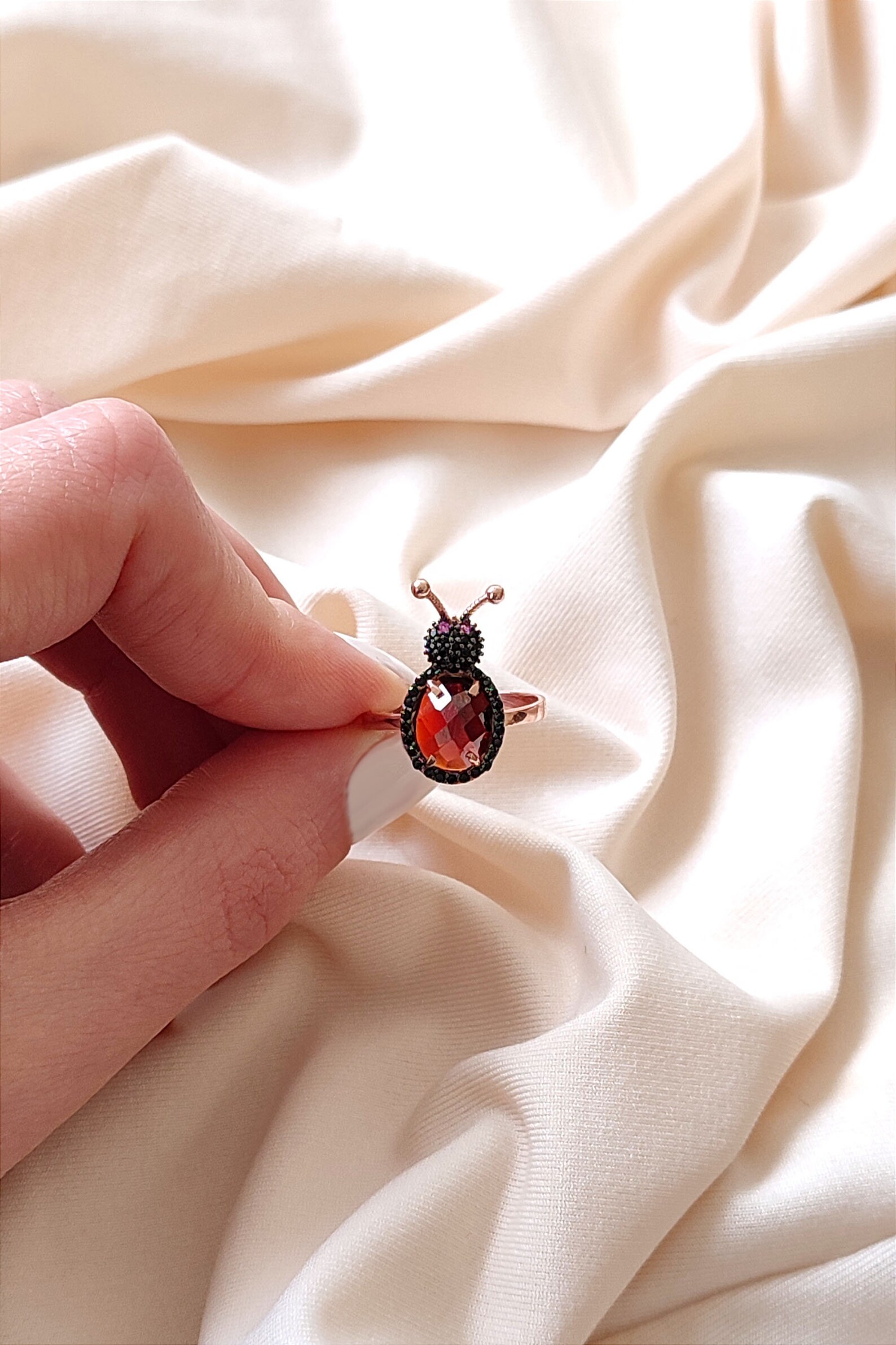 Ladybug Ring Ladybird Ring Ladybug Jewelry Ladybird - Etsy