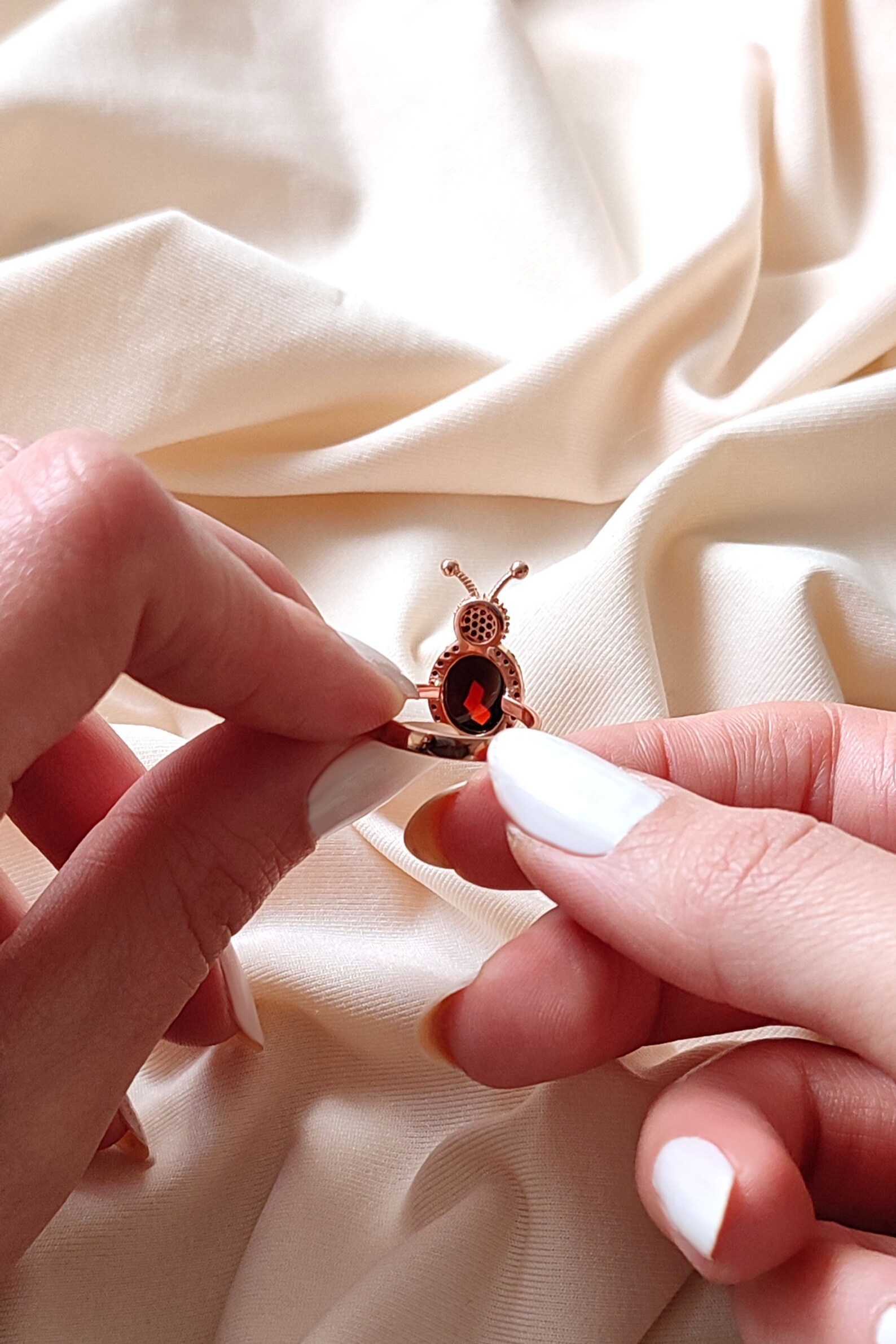 Ladybug Ring Ladybird Ring Ladybug Jewelry Ladybird - Etsy