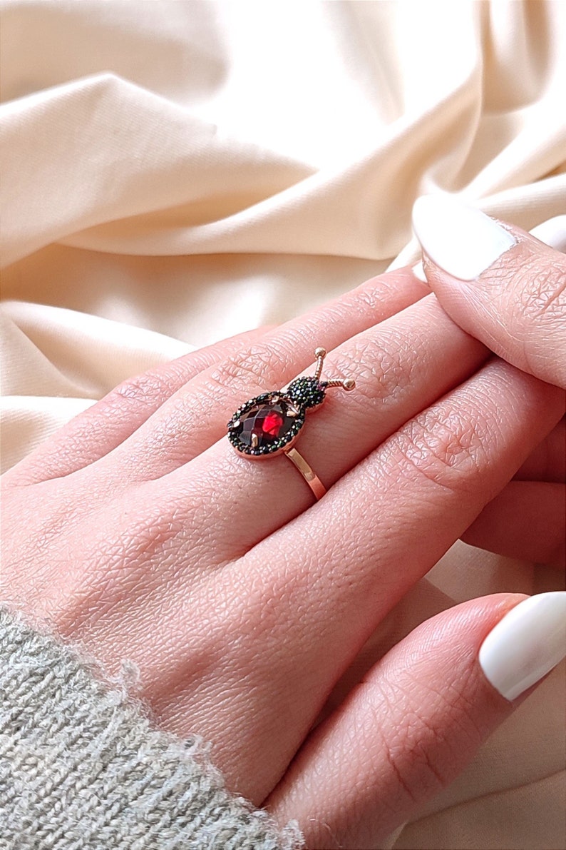 Ladybug Ring Ladybird Ring Ladybug Jewelry Ladybird - Etsy