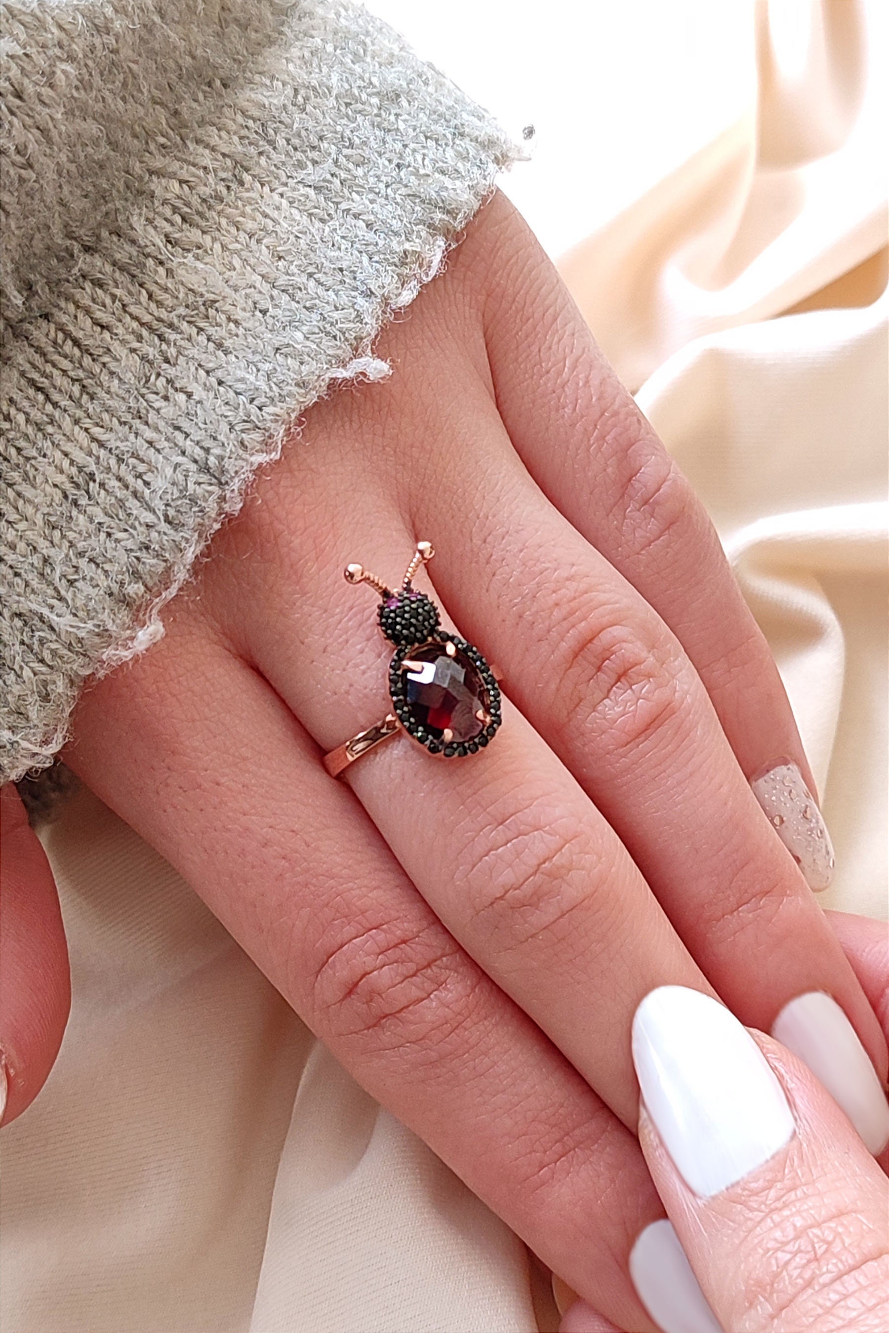 Ladybug Ring Ladybird Ring Ladybug Jewelry Ladybird - Etsy