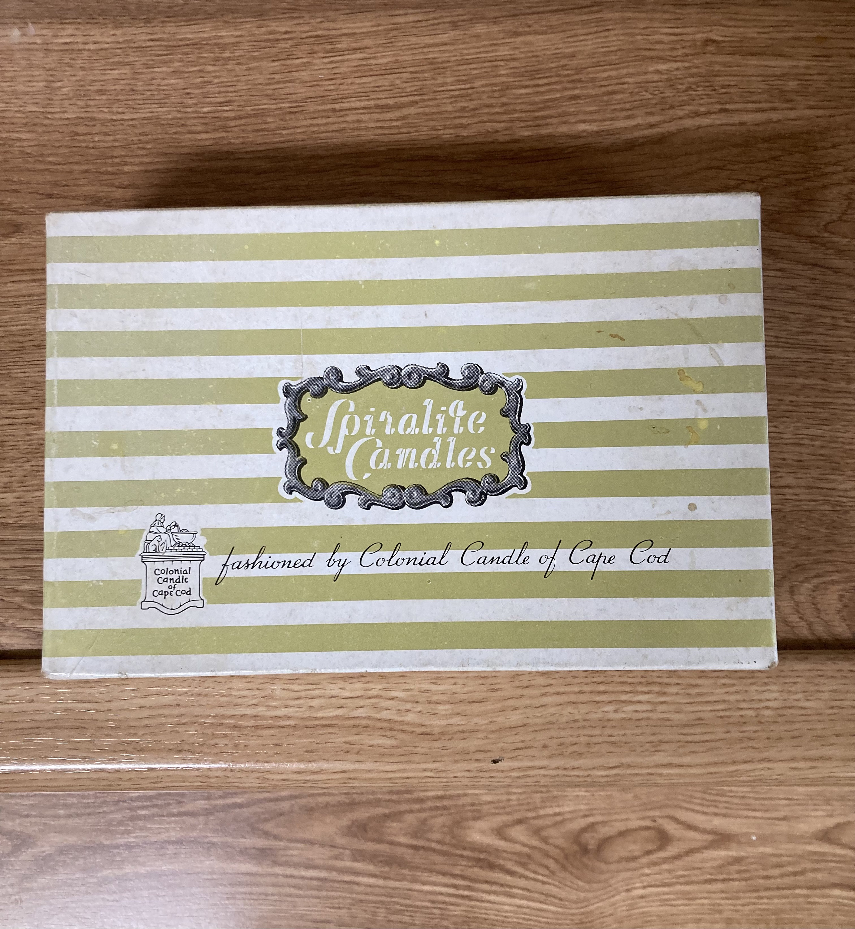 Antique Vintage Candles Royal Blue Spiralite Colonial Candle of Cape ...