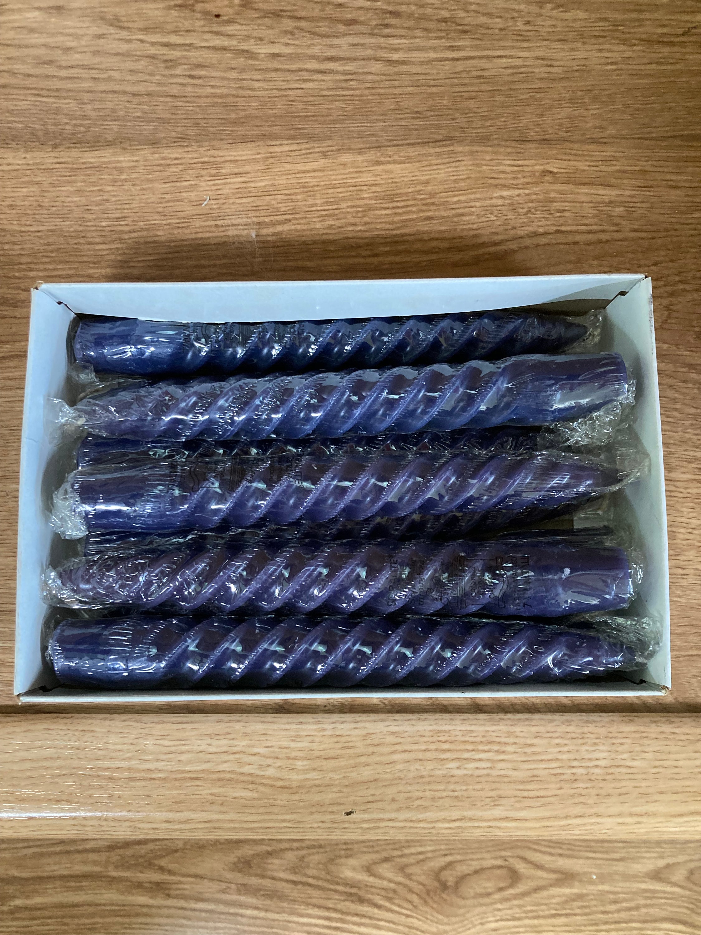 Antique Vintage Candles Royal Blue Spiralite Colonial Candle of Cape ...