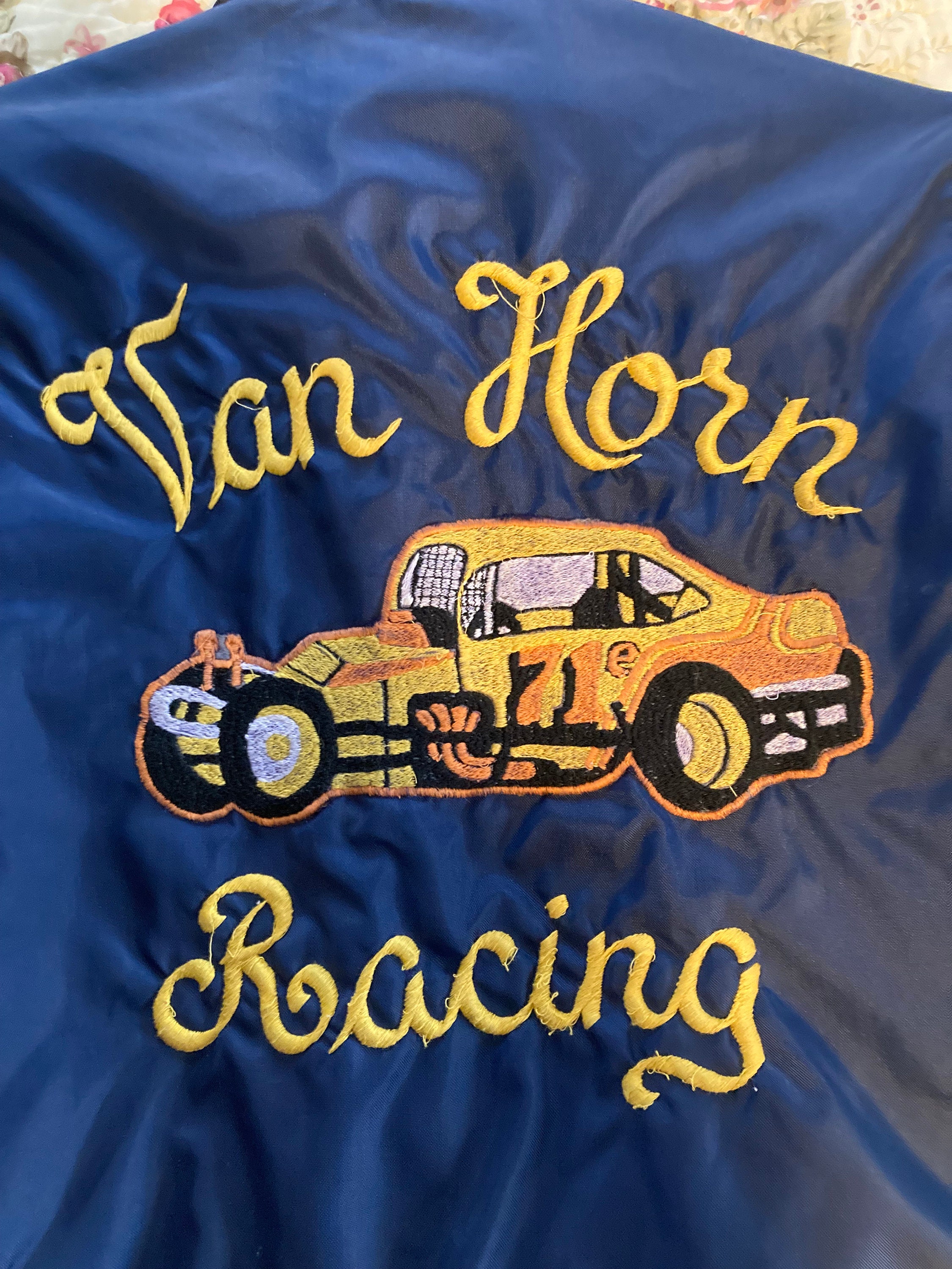 Vintage Antique Old School Race Racing Jacket Kids Van Horn Racing 1970 ...