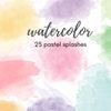 Watercolor Clipart - Digital Paper -watercolor Rainbow - Watercolor ...
