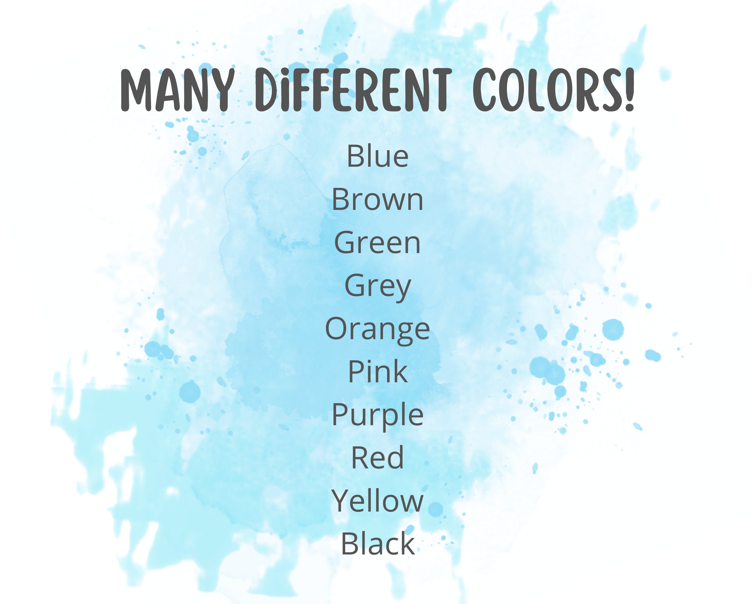 BIG Clipart Bundle - Watercolor Splatter Clipart - Pastel Watercolor ...