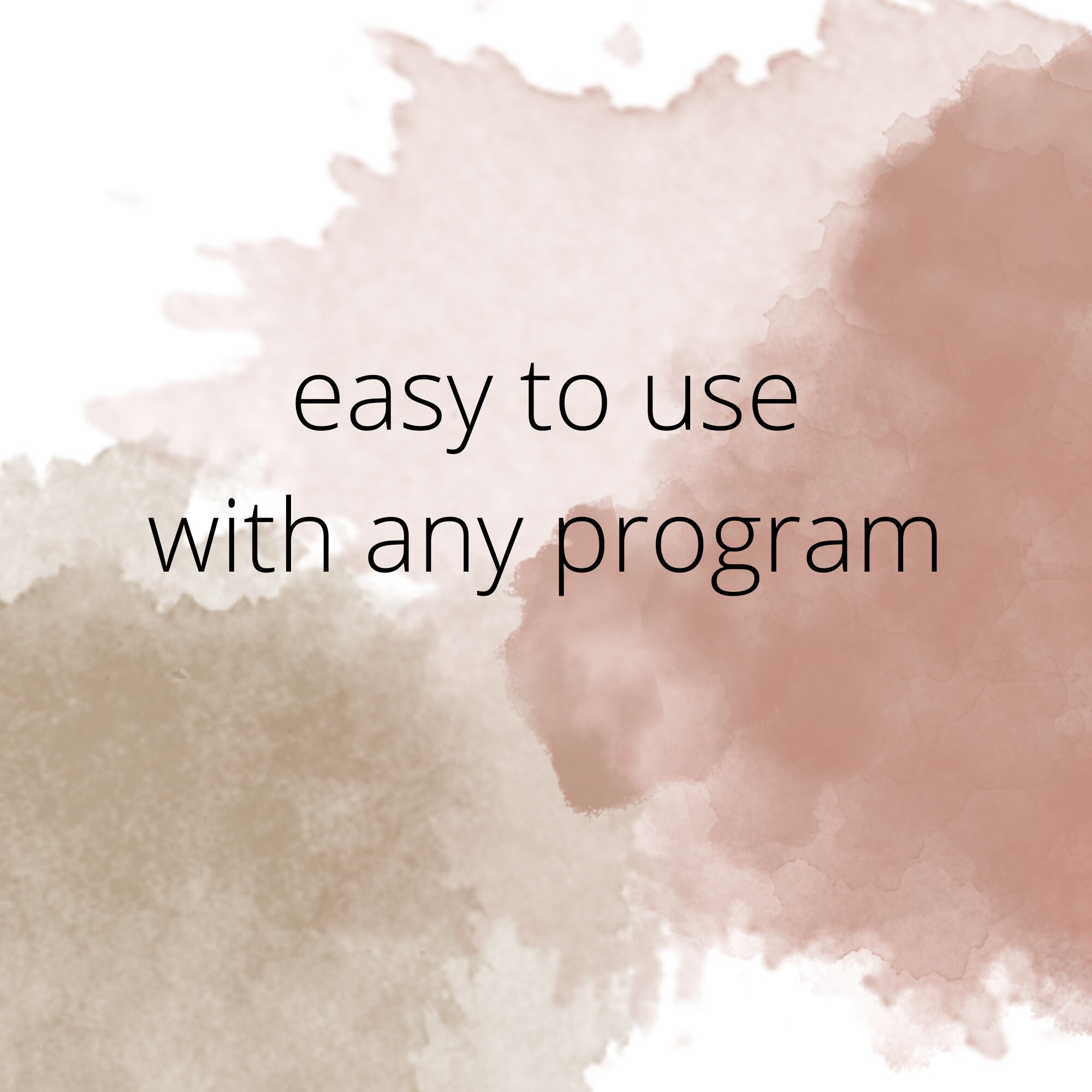 Watercolor Clipart Elements - Neutral Splashes - Boho Clipart ...