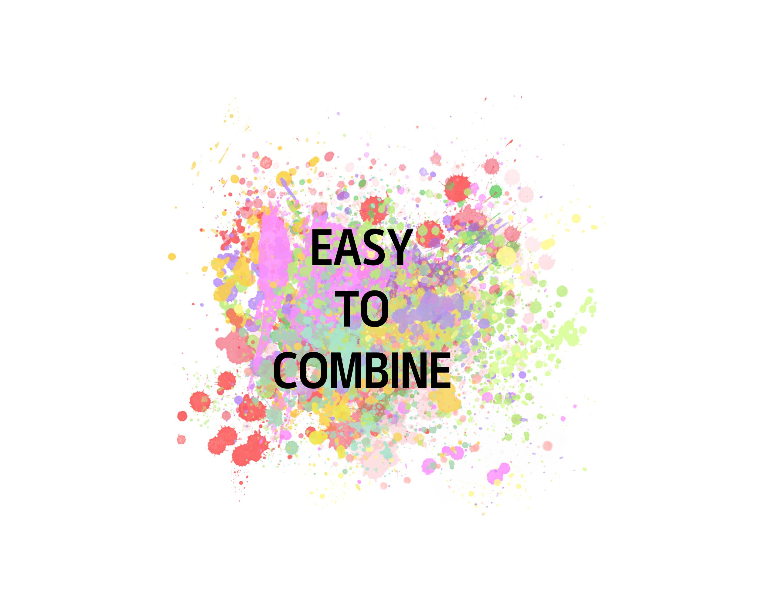 Neon Watercolor Splatter Clipart - Watercolor Png - Paint Splashes Png ...