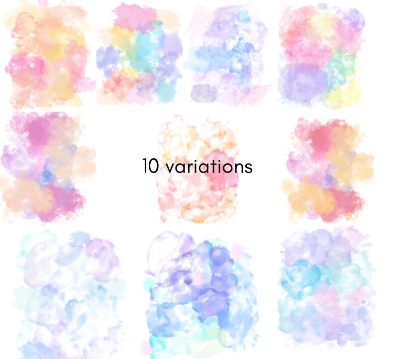 Watercolor Png Commercial Use Watercolor Clipart - Etsy