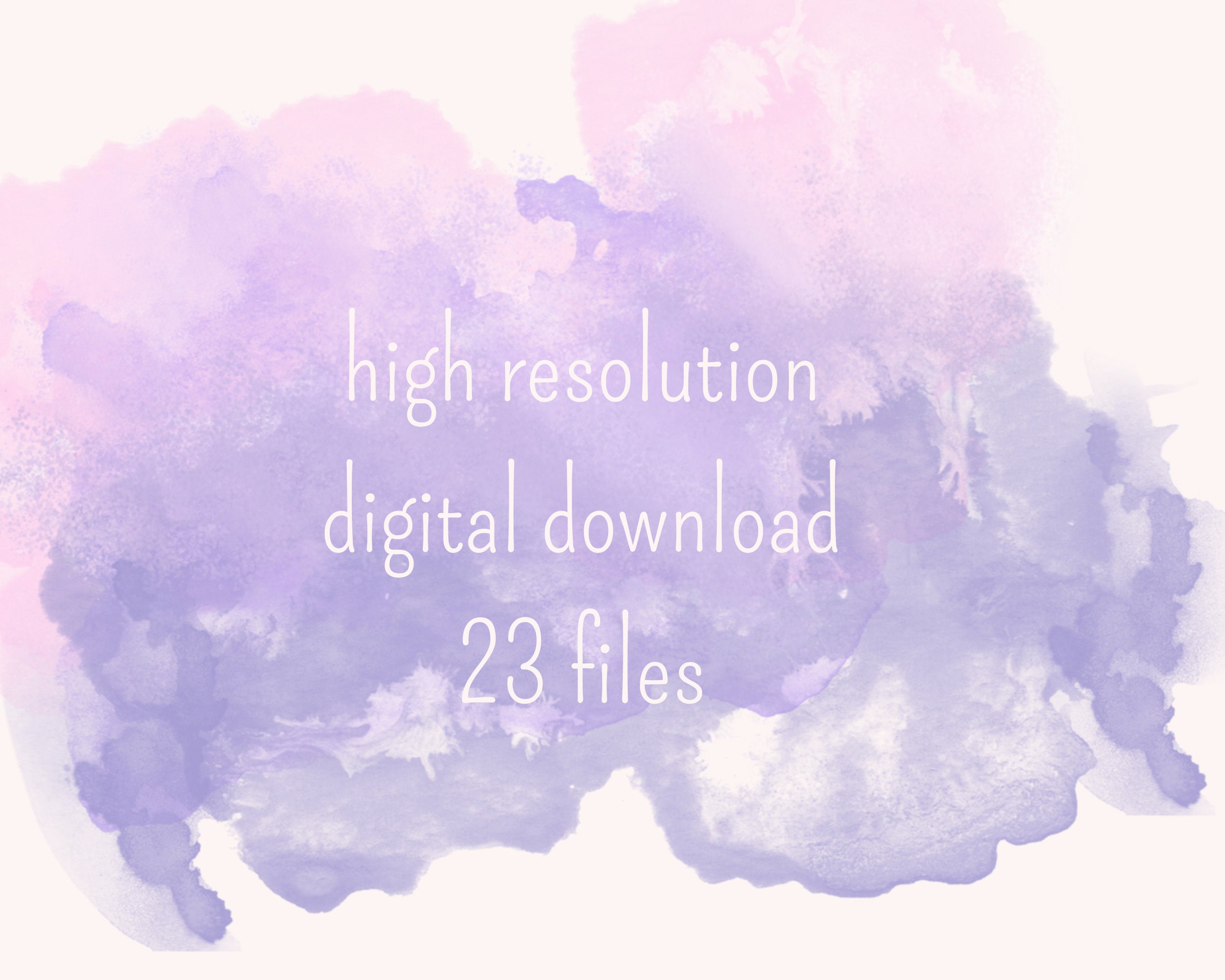 Watercolor Clipart Pastel Ombre Watercolor Paint Splatter - Etsy