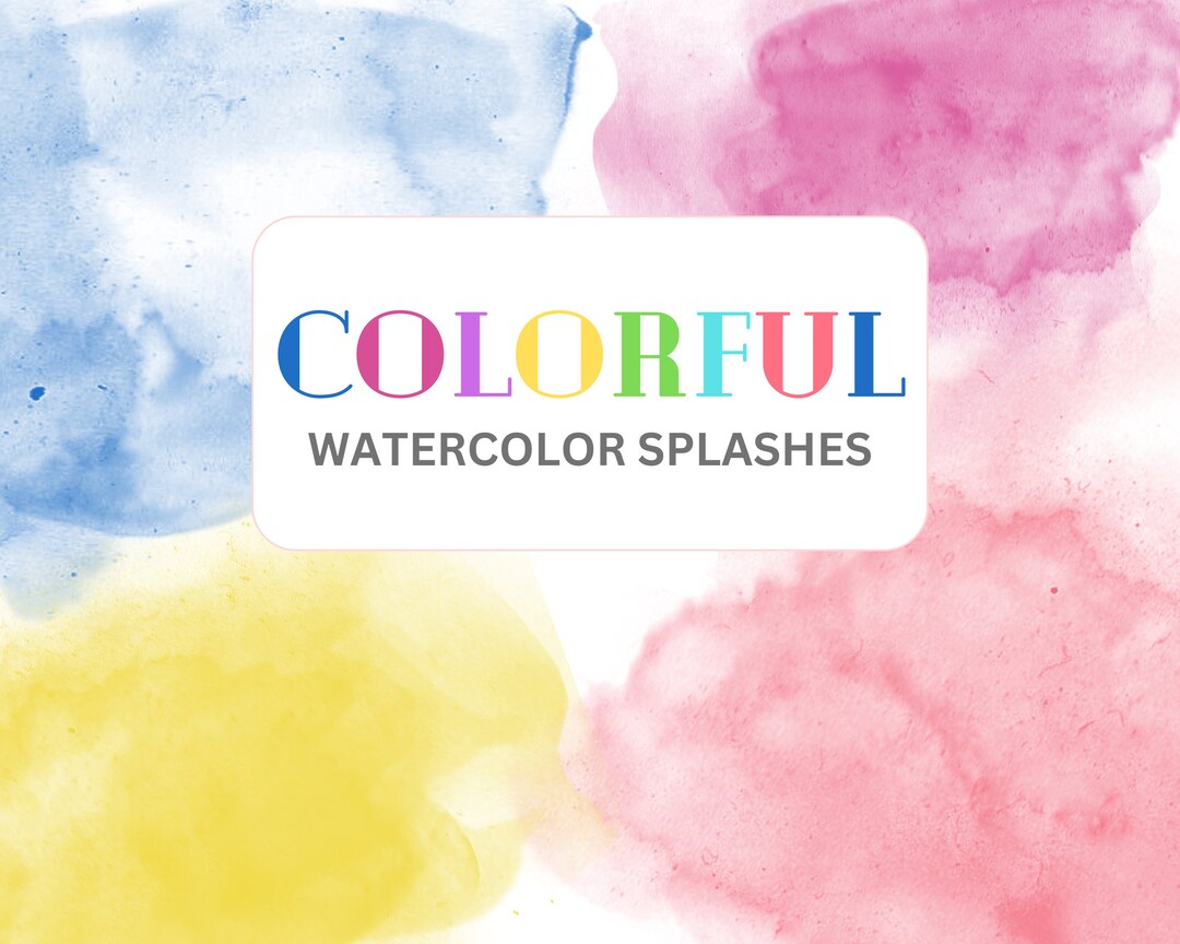 Watercolor Clipart, PNG, Background, Watercolor Paint Splatter, Paint ...