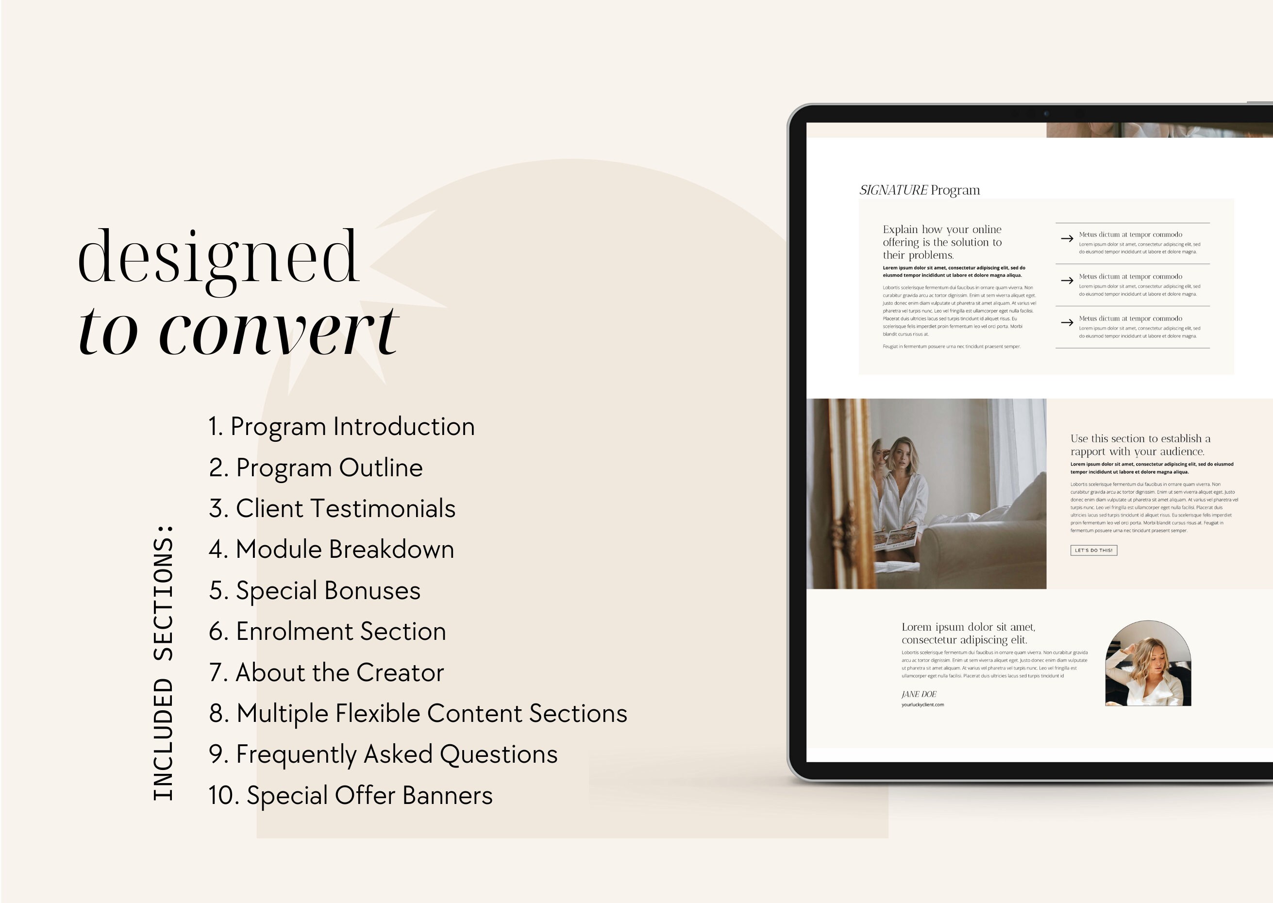 La Luna Sales Funnel Page Template for Divi Theme & Wordpress | for ...