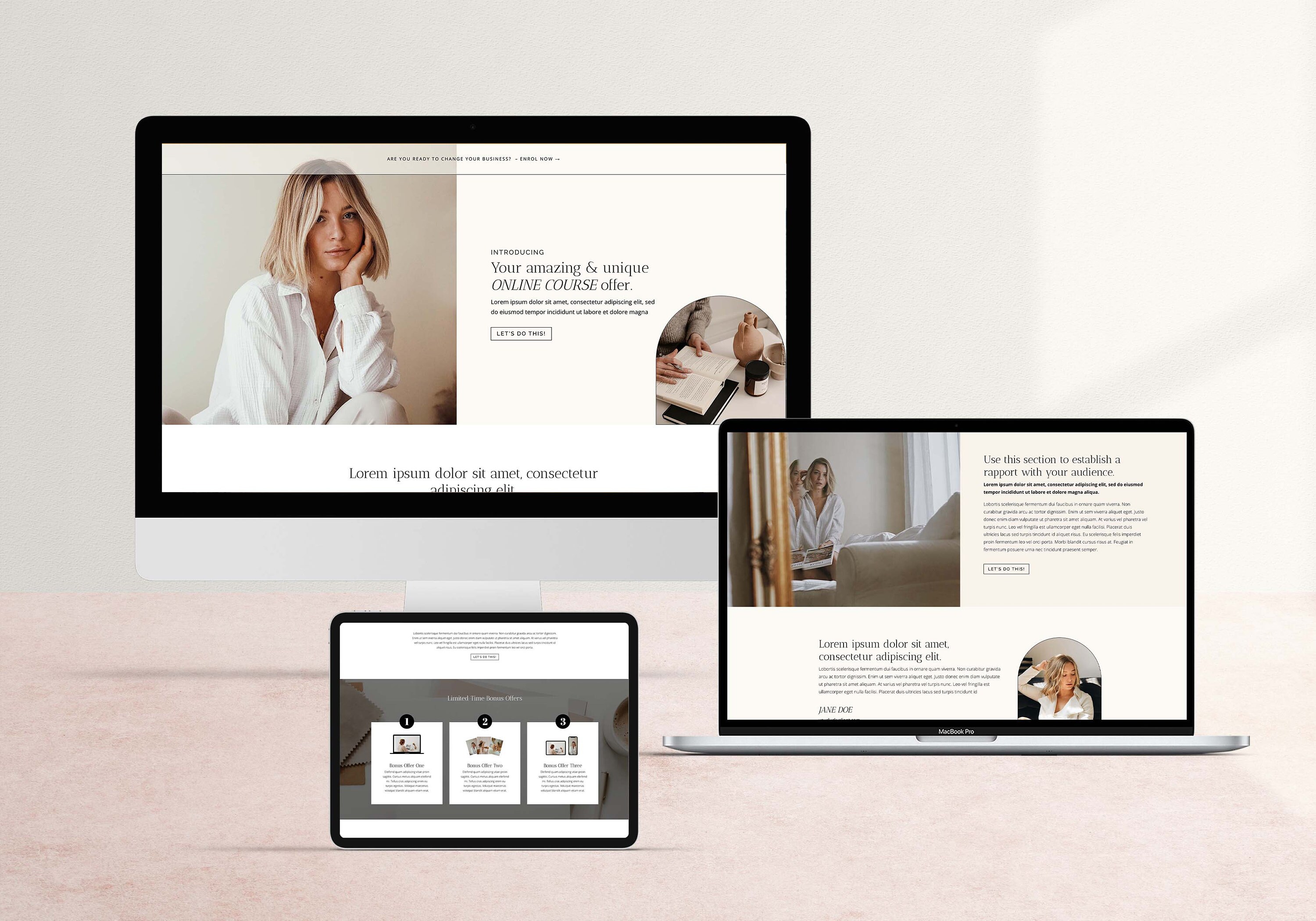 La Luna Sales Funnel Page Template for Divi Theme & Wordpress | for ...