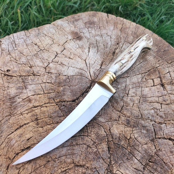 Antler Handle Deer Hunting Knife - Etsy