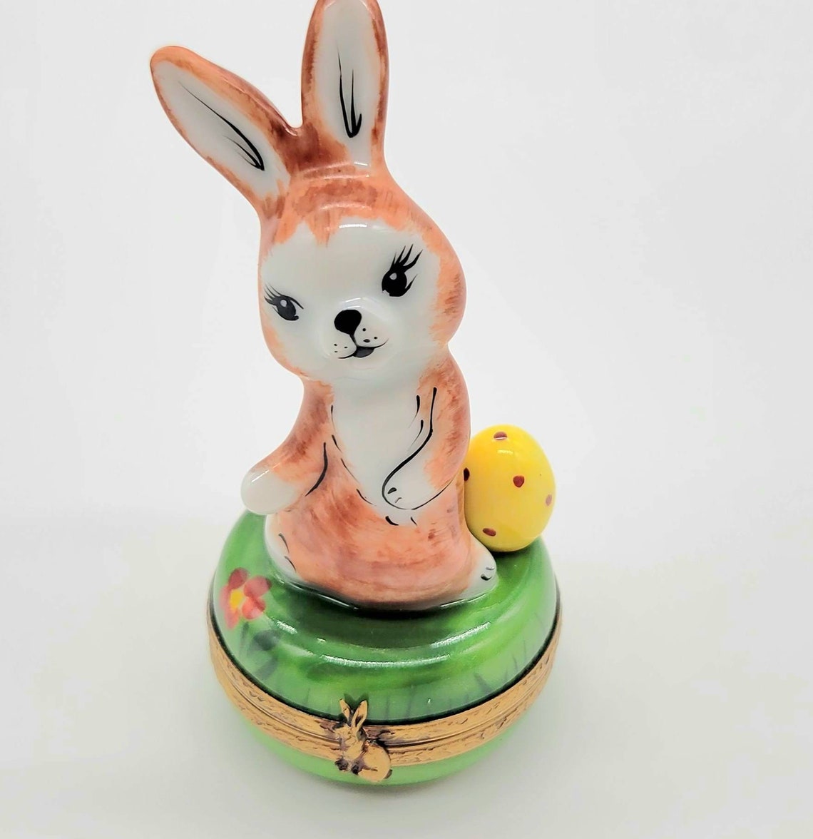 Rabbit Trinket Box, Limoges Rabbit, Easter Trinket Box, Limoges Peint ...