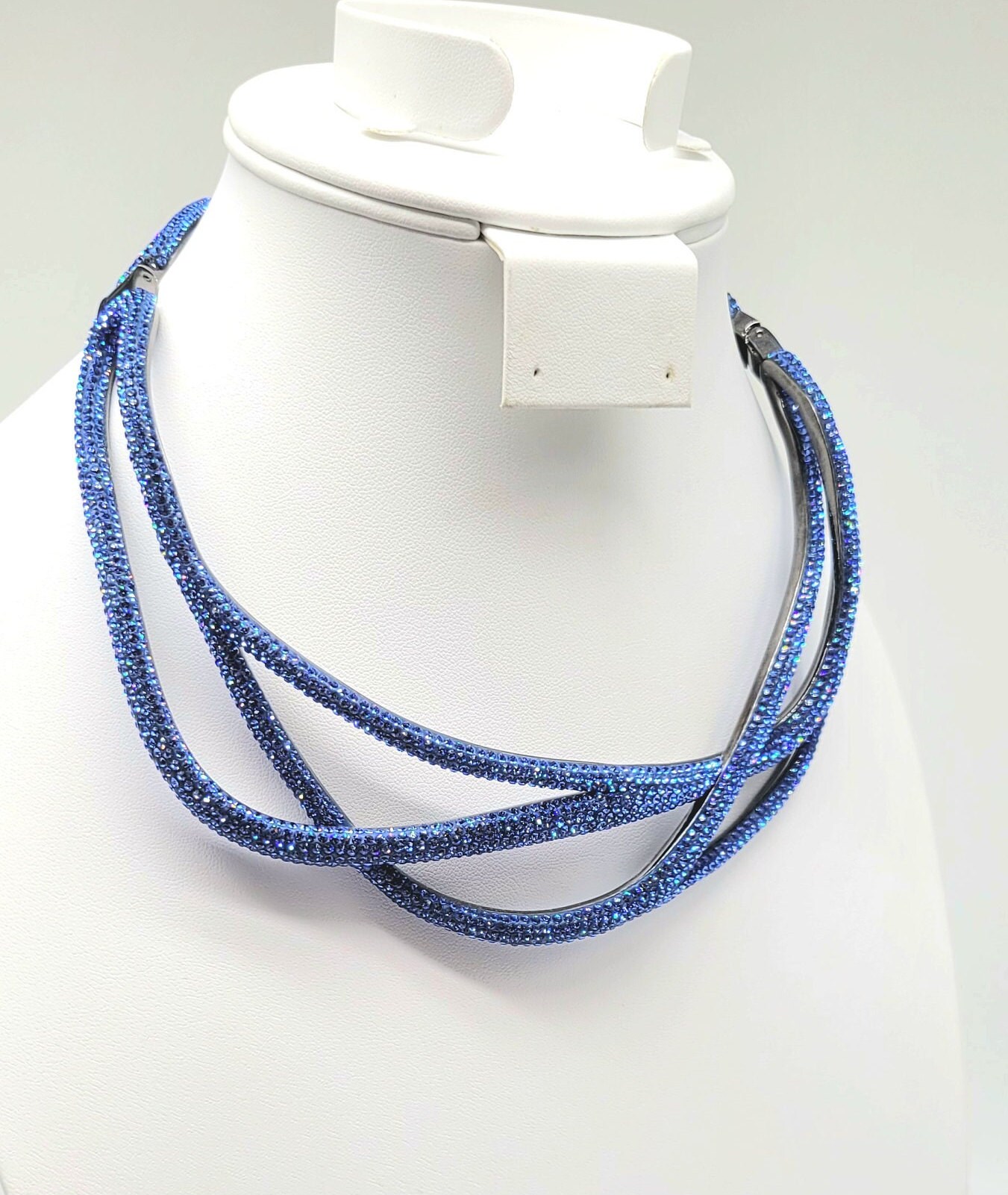 Curved Necklace Crystal, Atelier Swarovski Jewelry, Wavy Necklace ...