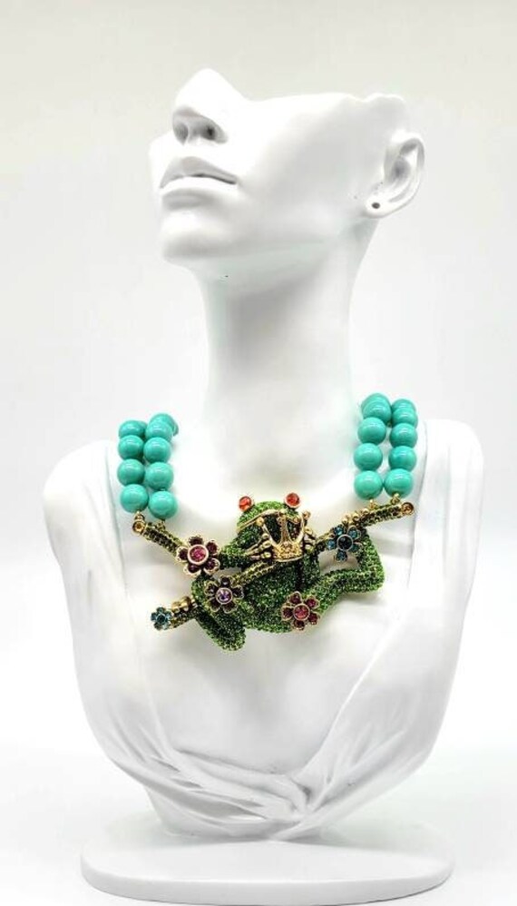 Frog Prince Necklace, Heidi Daus Frog Necklace, Frog … - Gem