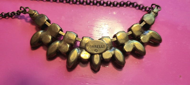 Pink Crystal Necklace Sorrelli Necklace Pink Rhinestone - Etsy