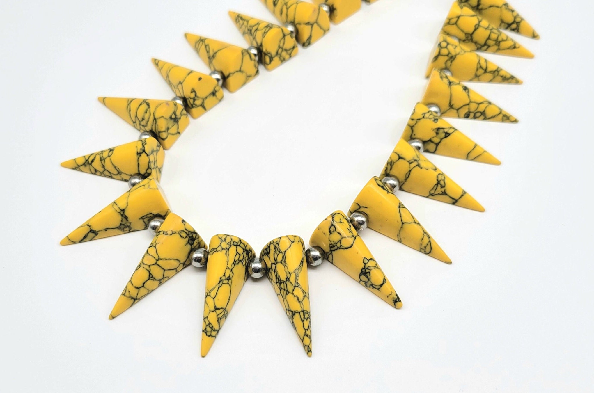 Spike Choker, Spike Necklace, Punk Necklace, Punk Choker Collar, Resin ...