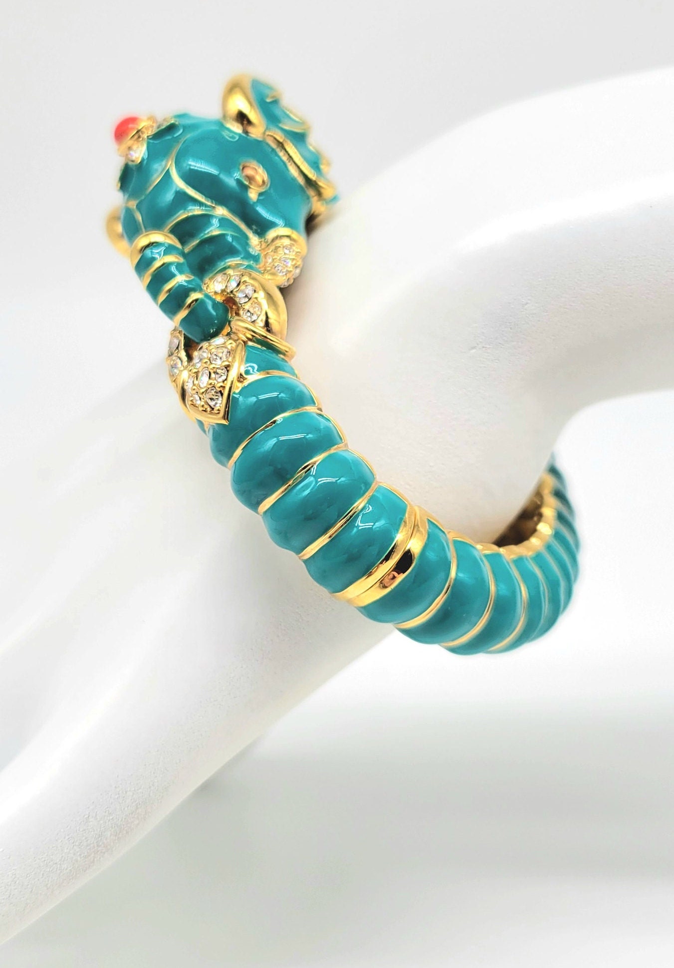 Elephant Bangle, Elephant Bracelet for Women, Elephant Cuff Bracelet ...