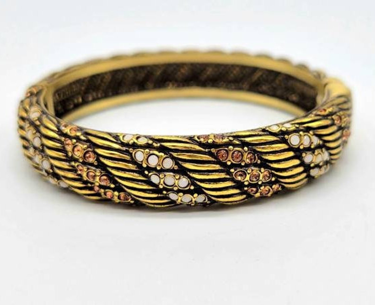 Knot Necklace Gold, Braided Bangle Bracelet, Heidi Daus Set, Gold Twist ...