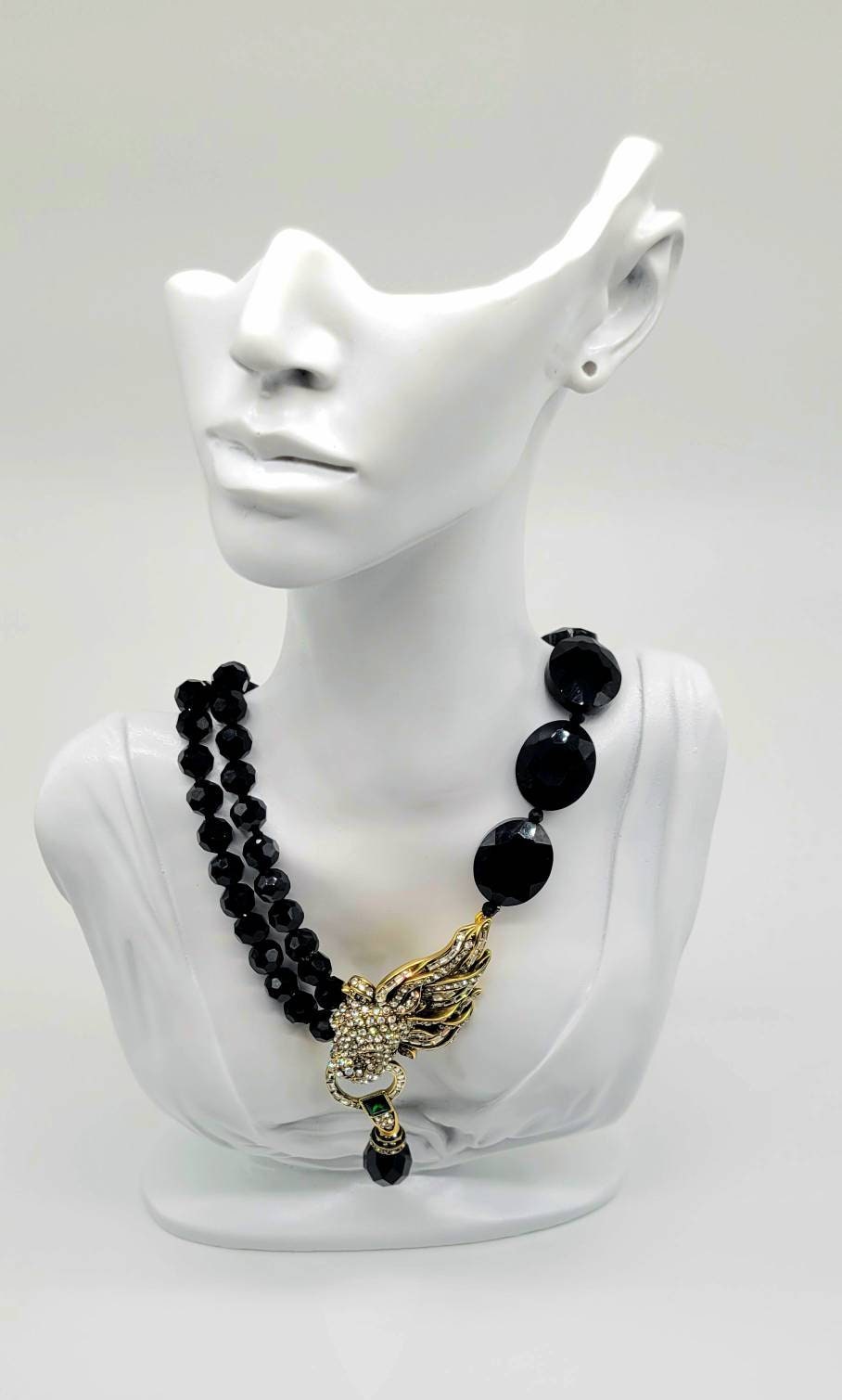 Lion Head Necklace, Chunky Lion Necklace, Gold Lion Necklace, Large ...