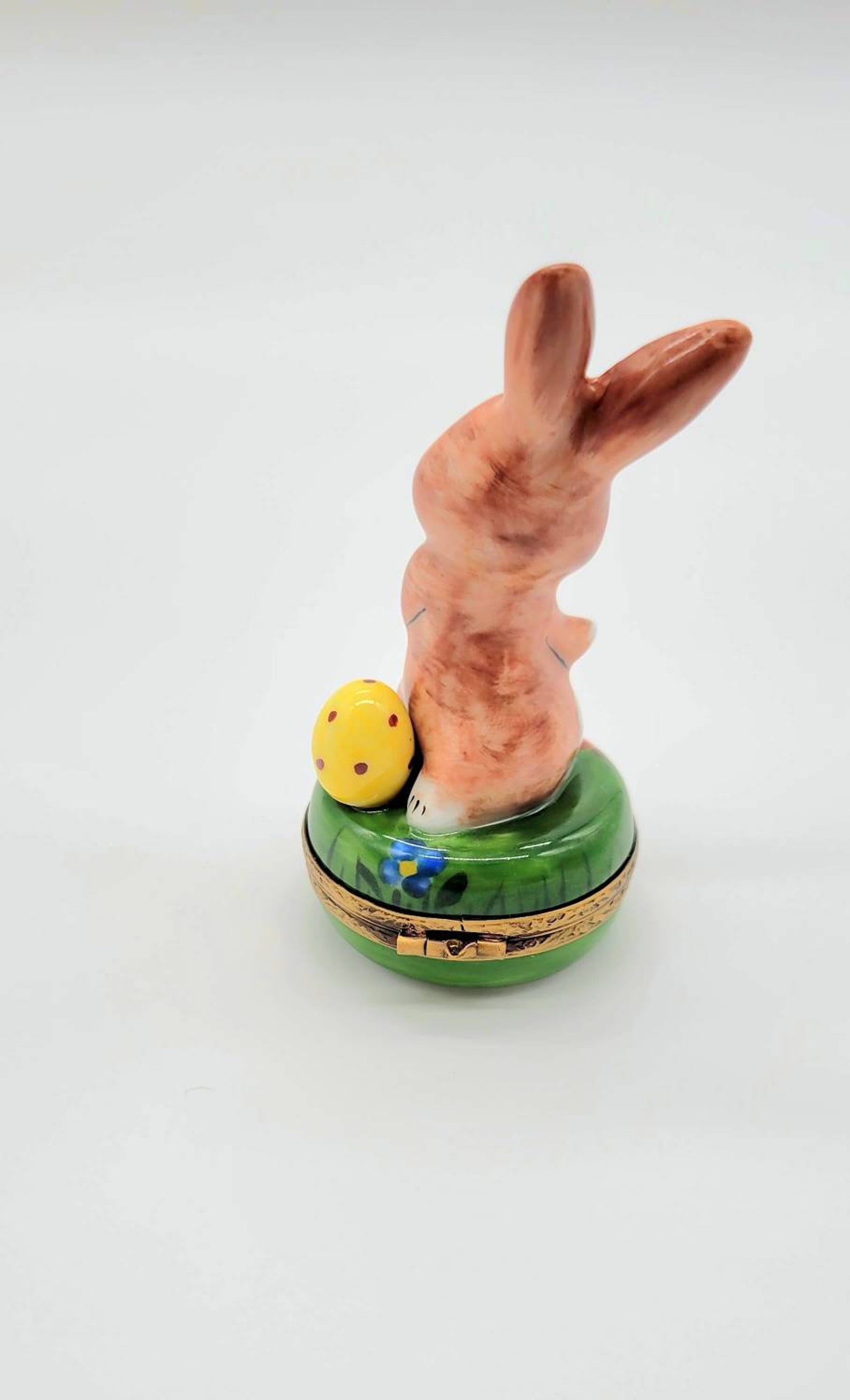 Rabbit Trinket Box, Limoges Rabbit, Easter Trinket Box, Limoges Peint ...