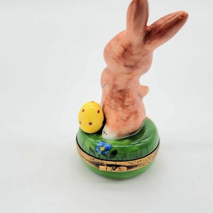 Rabbit Trinket Box, Limoges Rabbit, Easter Trinket Box, Limoges Peint ...